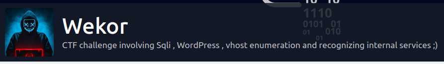 TryHackMe: Wekor